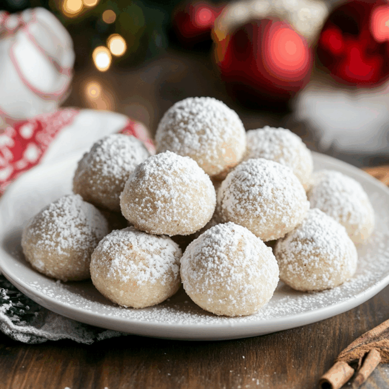 Cinnamon Sugar Snowball Cookies