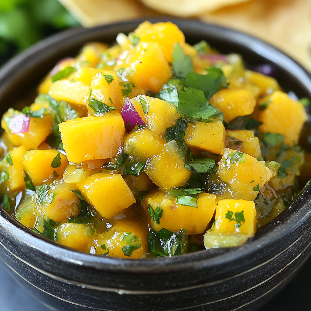 Roasted Mango-Habanero Salsa recipe
