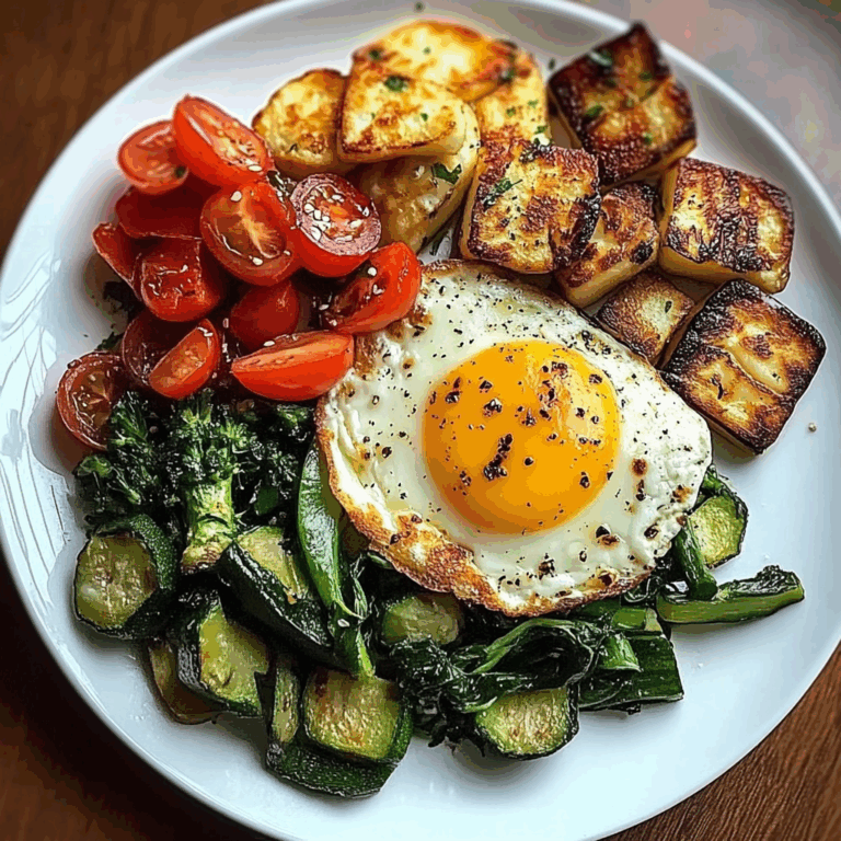 Sunny Veggie & Halloumi Breakfast Plate