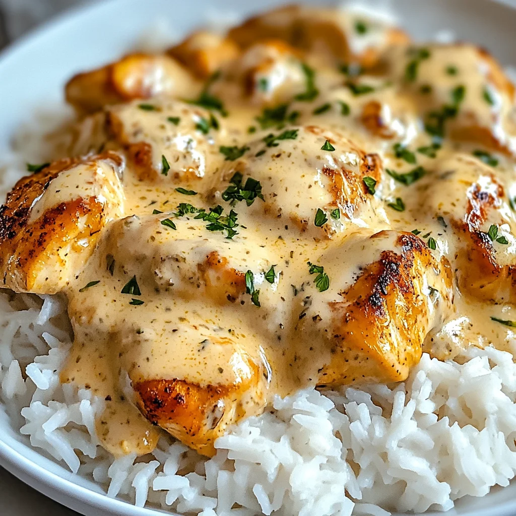 How to Make Creamy Smothered Chicken and Rice – Easy Dinner Idea