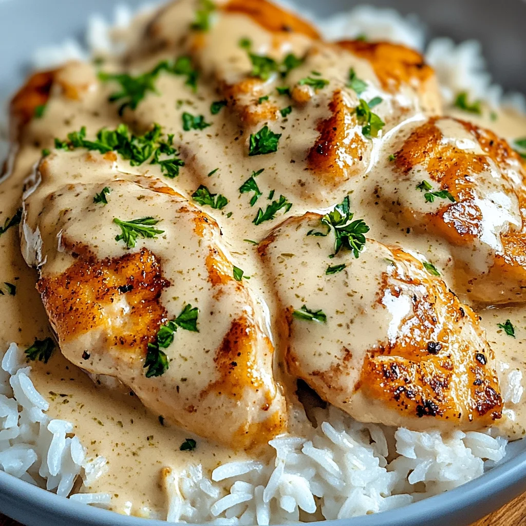 How to Make Creamy Smothered Chicken and Rice – Easy Dinner Idea